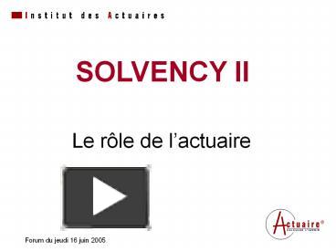 PPT – SOLVENCY II PowerPoint presentation | free to view - id: 2a640e-ZDc1Z
