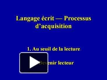 PPT – Langage%20 PowerPoint presentation | free to download - id ...