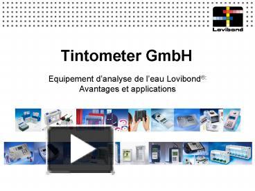 Tintometer GmbH presentation | free to view