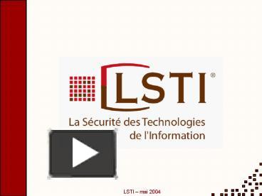 PPT – LSTI PowerPoint presentation | free to view - id: 2a8bec-MzQ0Y