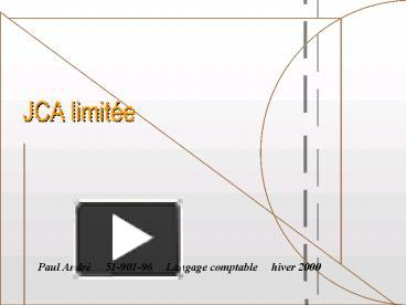 PPT – JCA limite PowerPoint presentation | free to download - id ...