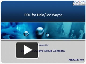 POC presentation | free to download