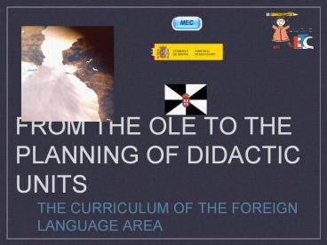 The Foreign Language area in the OLE and the Curriculum presentation ...