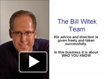 The Bill Witek Team presentation | free to download