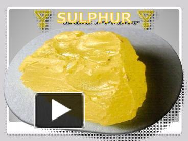 sulphur presentation | free to download