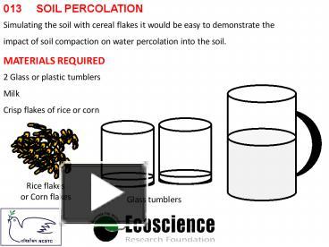 PPT – 013 Soil percolation PowerPoint presentation | free to view - id ...