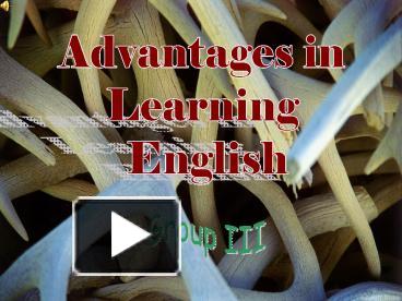 English Project (Powerpoint) presentation | free to download