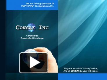 PMP/CAPM Preparation, Six Sigma Green Belt, Six Sigma Black Belt ...