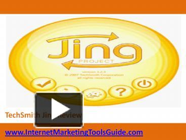 TechSmith Jing Review presentation | free to download