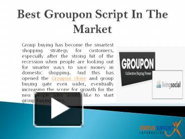 Best Groupon Script In The Market presentation | free to view