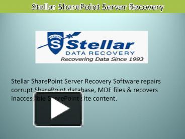 PPT – How to recover corrupt SharePoint Database PowerPoint ...
