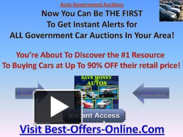 PPT – Auto Government Auctions PowerPoint presentation | free to ...