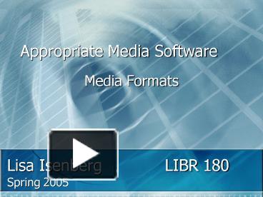 PPT – Lisa IsenbergLIBR 180 PowerPoint presentation | free to view - id ...