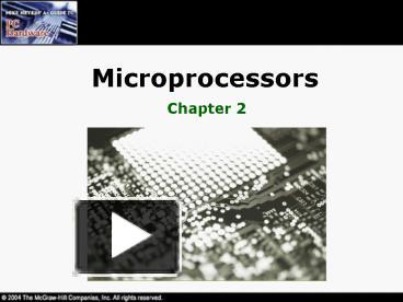 PPT – Microprocessors PowerPoint presentation | free to view - id ...