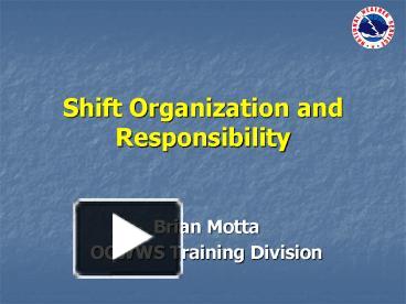 PPT – Shift Organization and Responsibility PowerPoint presentation ...