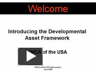 PPT – Introducing the Developmental Asset Framework PowerPoint ...