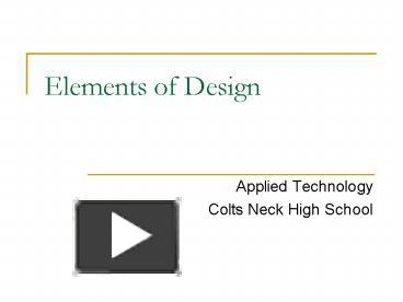PPT – Elements of Design PowerPoint presentation | free to view - id ...