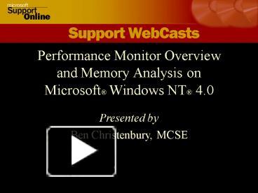 Performance Monitor Overview and Memory Analysis on Microsoft Windows ...