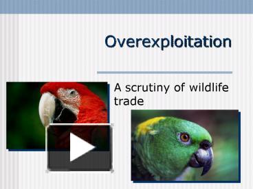Overexploitation presentation | free to view