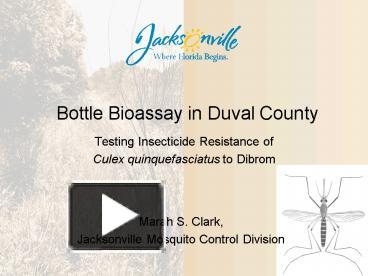 Bottle Bioassay in Duval County presentation | free to view