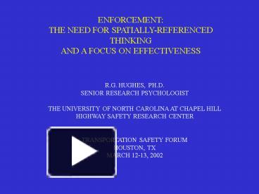 PPT – ENFORCEMENT: PowerPoint presentation | free to view - id: 2b981-NmZlN