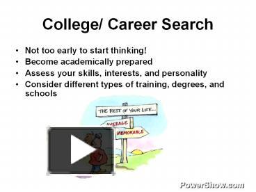 Career-College Introduction presentation | free to download