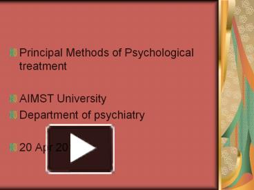 PPT – Psychotherapy PowerPoint presentation | free to download - id ...