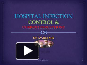 Hospital Infection Control Programme presentation | free to download