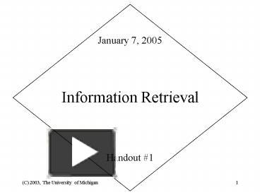 PPT – Information Retrieval PowerPoint presentation | free to view - id ...