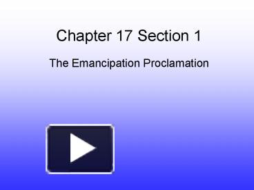 PPT – Chapter 17 Section 1 PowerPoint presentation | free to view - id ...