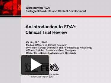 An Introduction to FDAs Clinical Trial Review presentation | free to view
