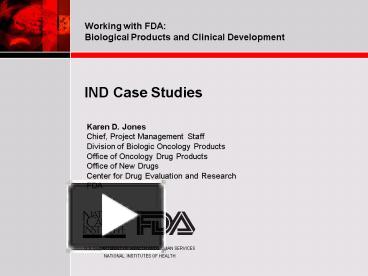 IND Case Studies presentation | free to view