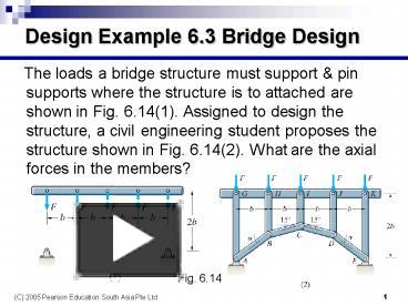 Design Example 6.3 Bridge Design presentation | free to view