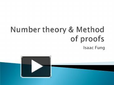 Number theory presentation | free to view