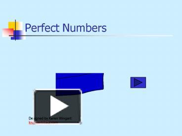 PPT – Perfect Numbers PowerPoint presentation | free to view - id ...