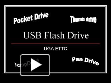USB Flash Drive presentation | free to view