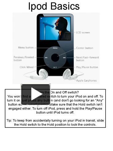 Ipod Basics presentation | free to view