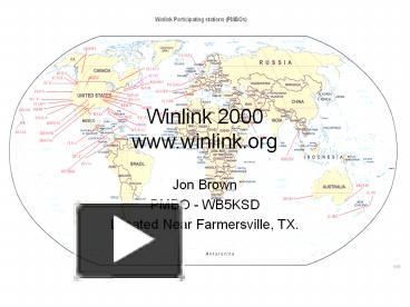 PPT – Winlink 2000 www.winlink.org PowerPoint presentation | free to ...