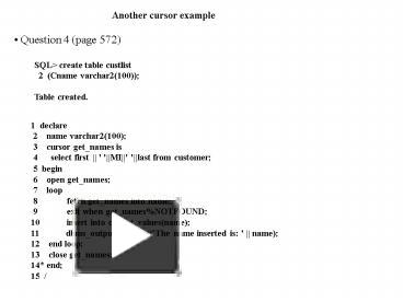 PPT – Another cursor example PowerPoint presentation | free to download ...