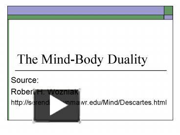 PPT – The MindBody Duality PowerPoint presentation | free to view - id ...