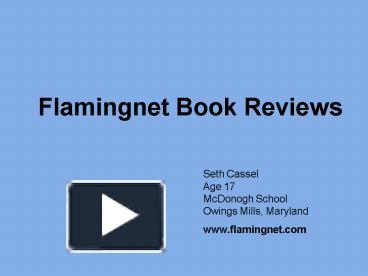 PPT – Flamingnet Book Reviews PowerPoint presentation | free to view ...