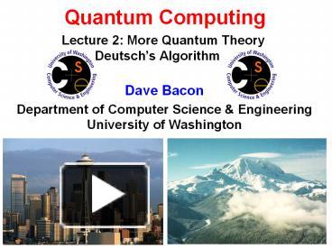 PPT – Quantum Computing PowerPoint presentation | free to download - id ...