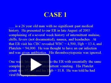 PPT – CASE 1 PowerPoint presentation | free to view - id: 2dc62-ZmVjM