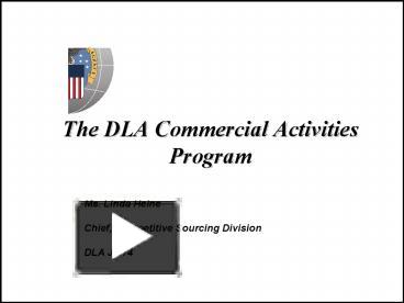 The DLA Commercial Activities presentation | free to view