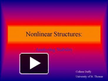 PPT – Nonlinear Structures: PowerPoint presentation | free to view - id ...