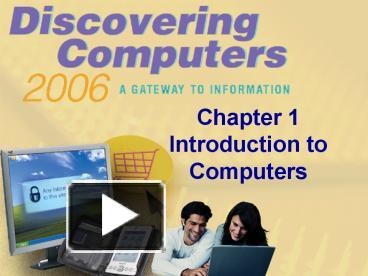 PPT – Chapter 1 Introduction to Computers PowerPoint presentation ...