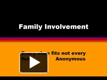 Family Involvement presentation | free to download