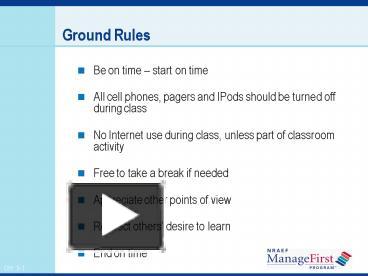 Ground Rules presentation | free to view