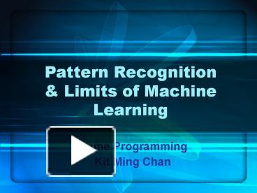 Pattern Recognition presentation | free to download