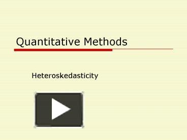 PPT – Quantitative Methods PowerPoint presentation | free to download ...